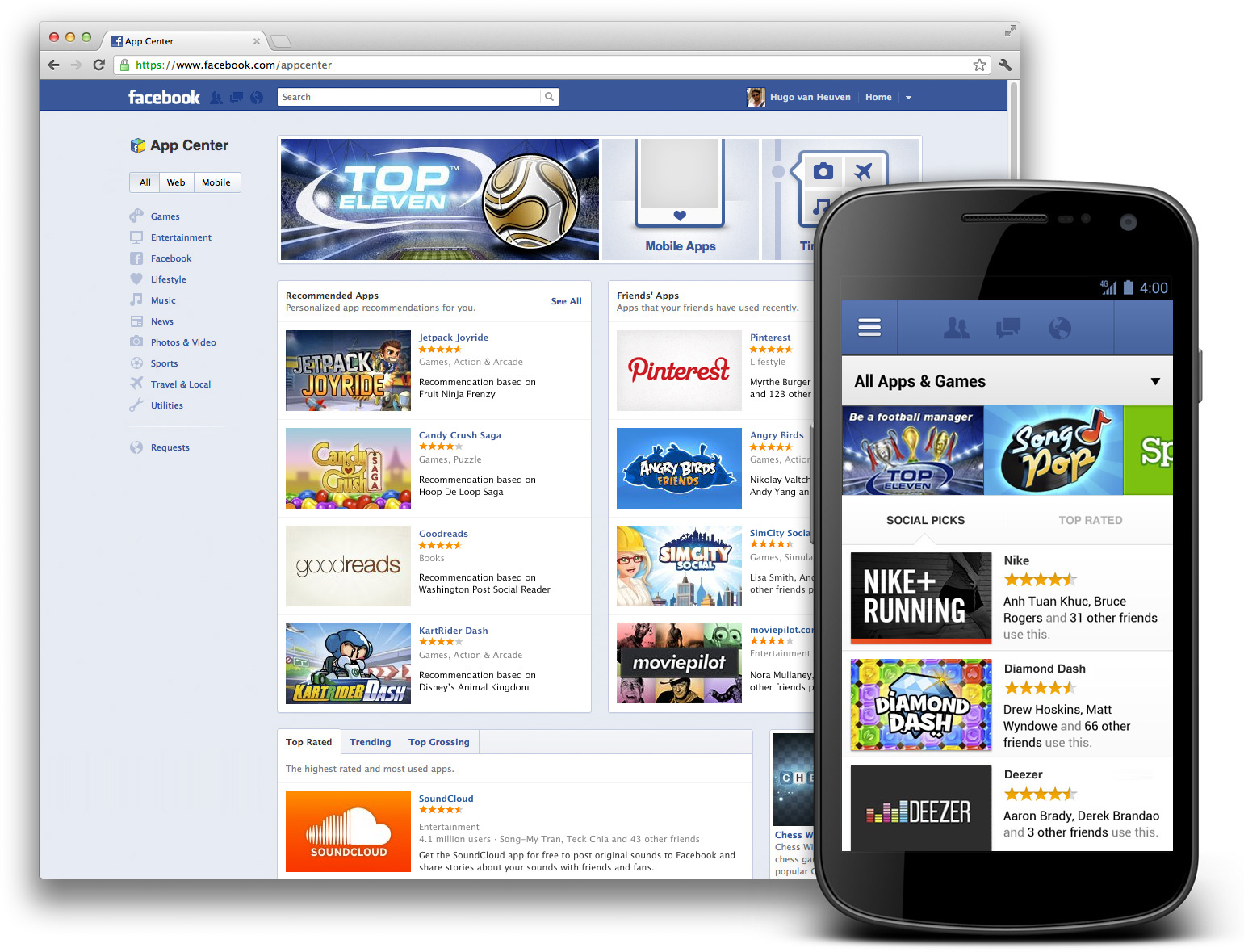 Facebookova mobilna aplikacija najpopularnija u 2012. | MC_ONLINE